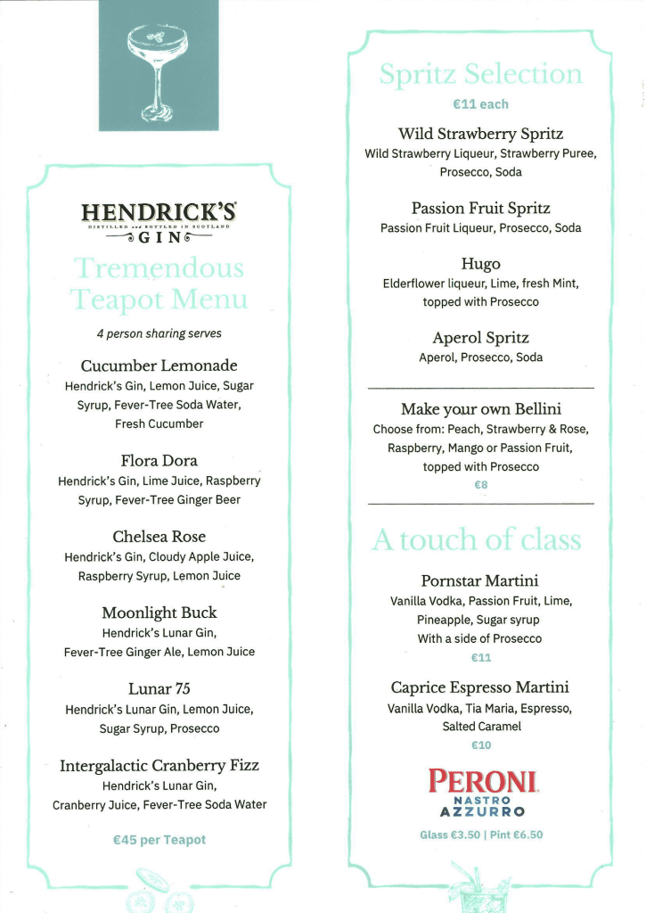 Menus | Caprice